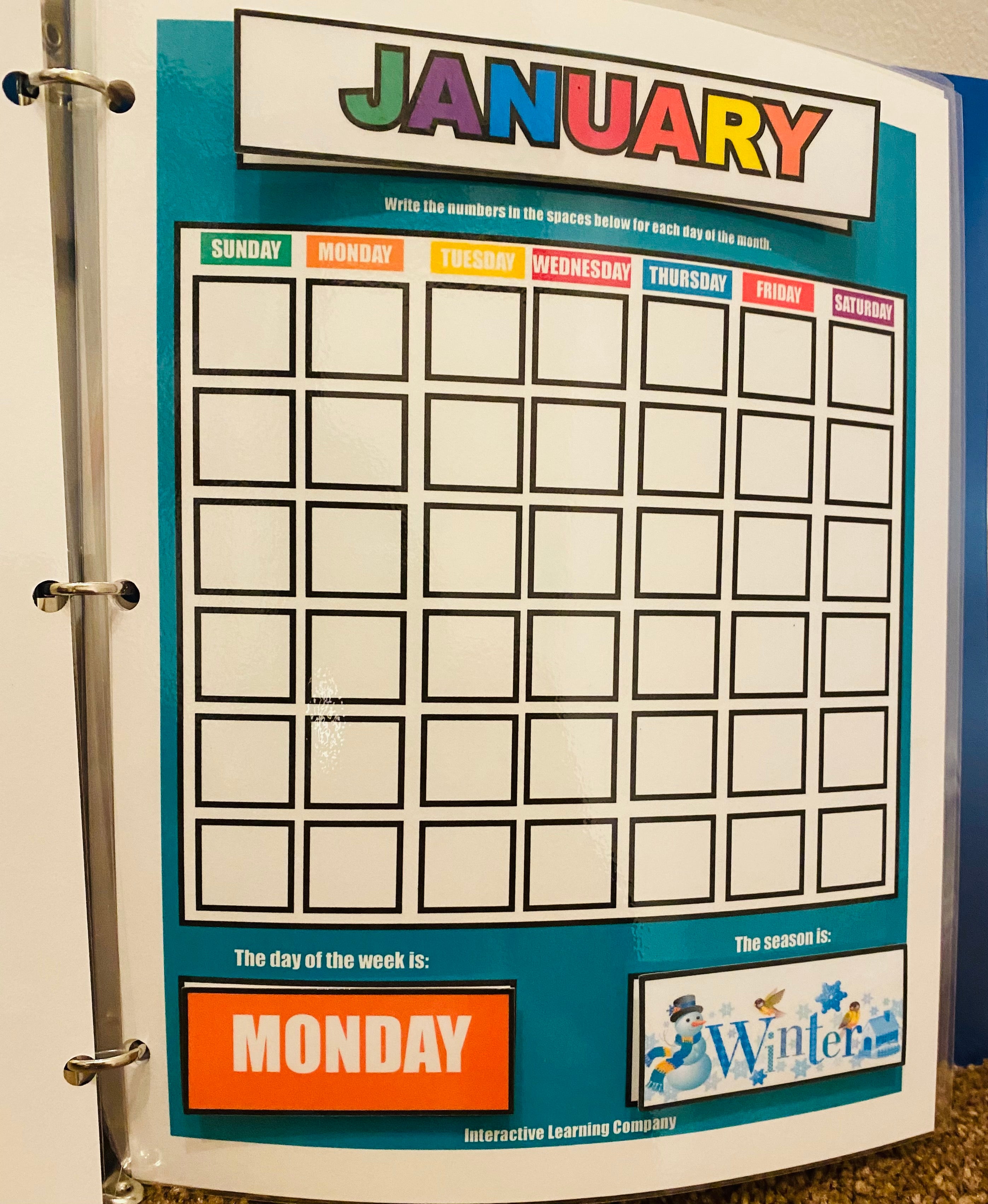 5 Page Calendar Bundle – Interactive Learning Company
